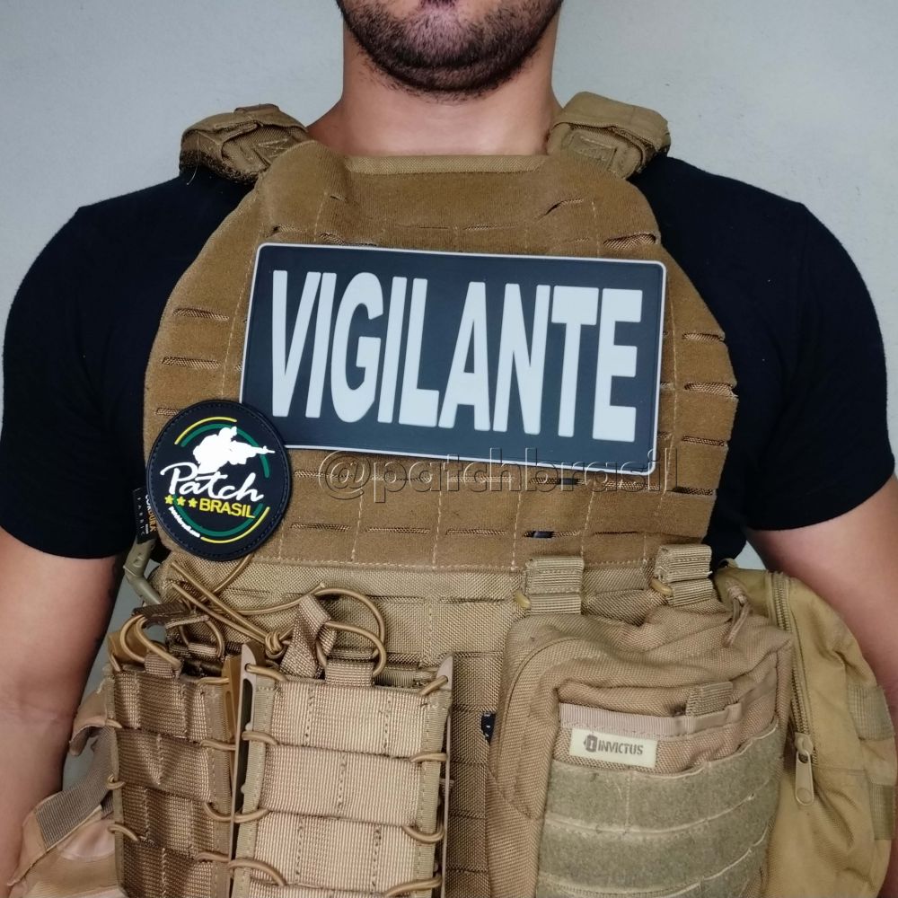 Patch Brasil Emborrachados - Placa Vigilante